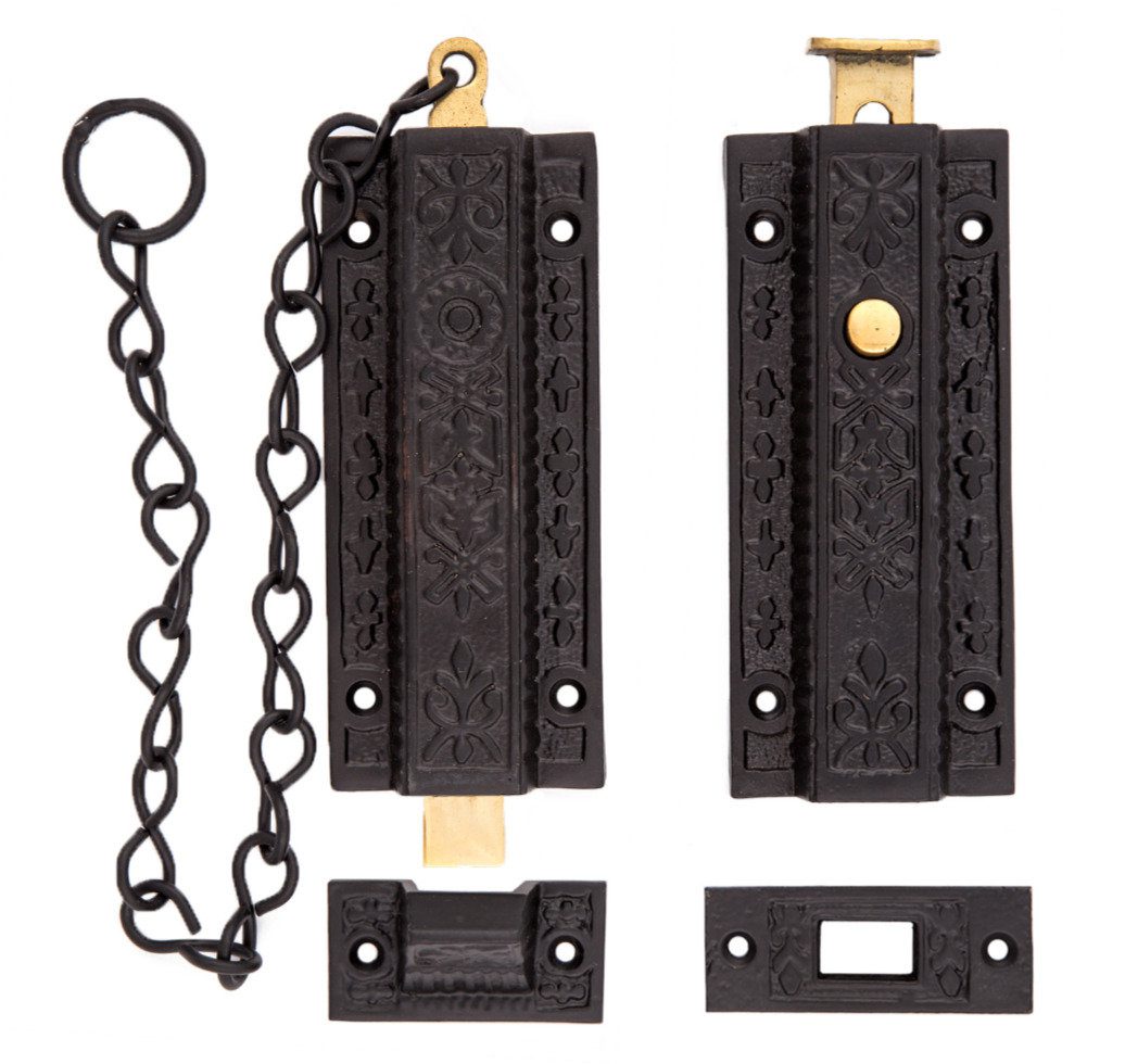 Eastlake Chain & Foot Bolt Set | Charleston Hardware